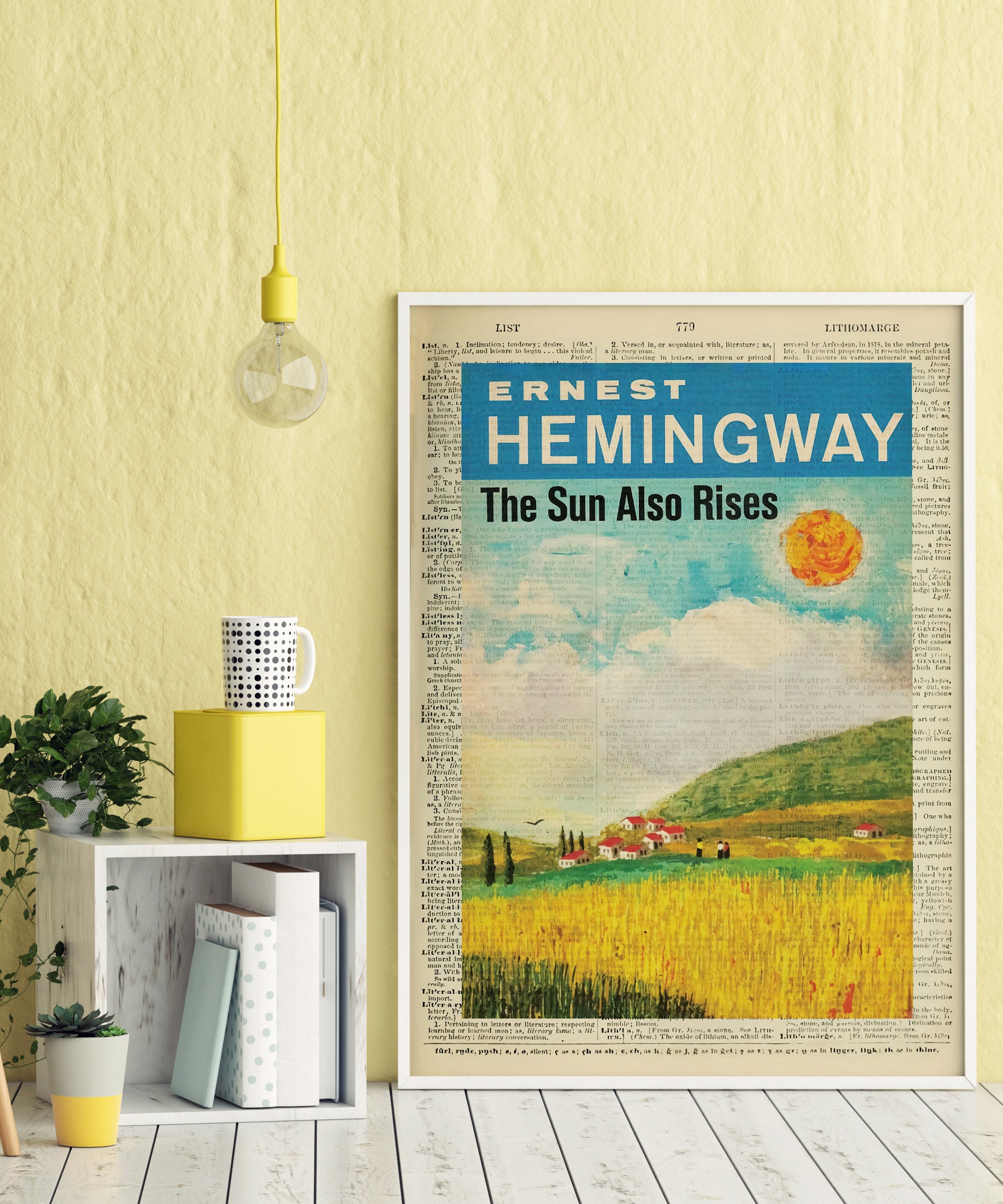 The Sun Also Rises Printable Book Cover Ernest Hemingway - Etsy Ireland