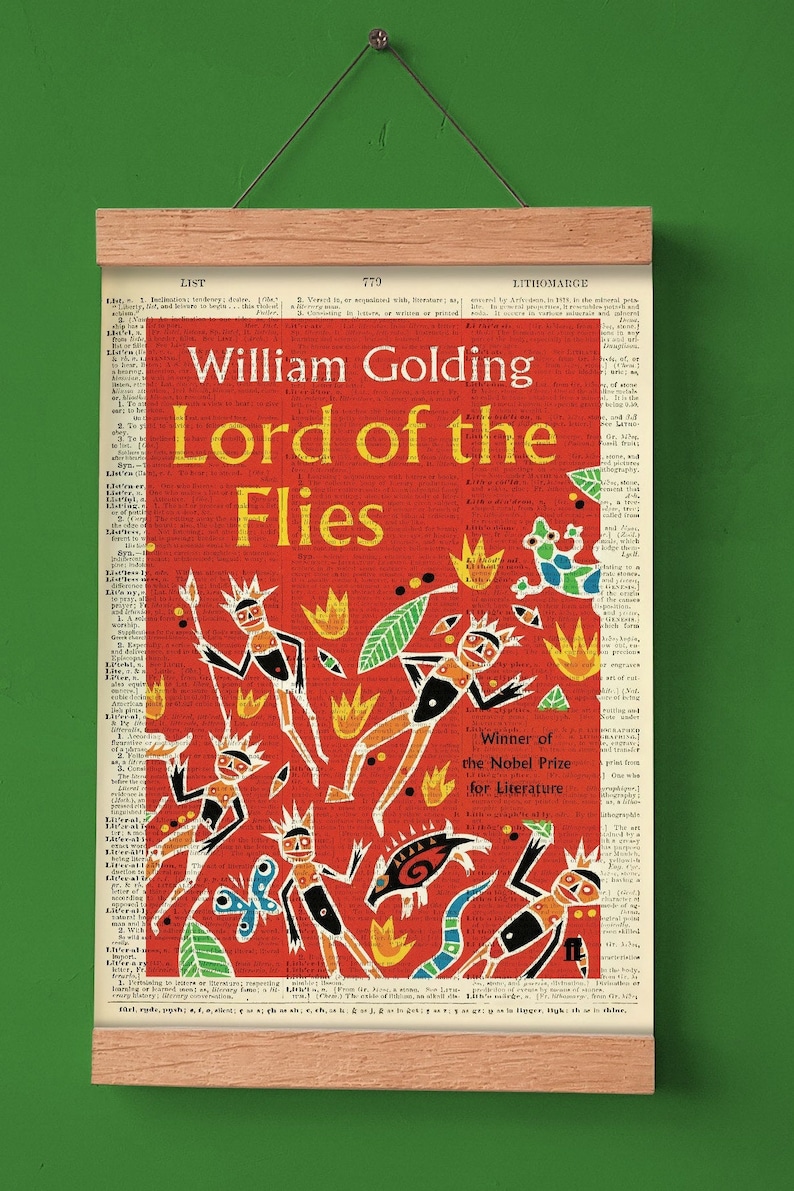 Lord of the Flies by William Golding Printable Book Cover | Etsy