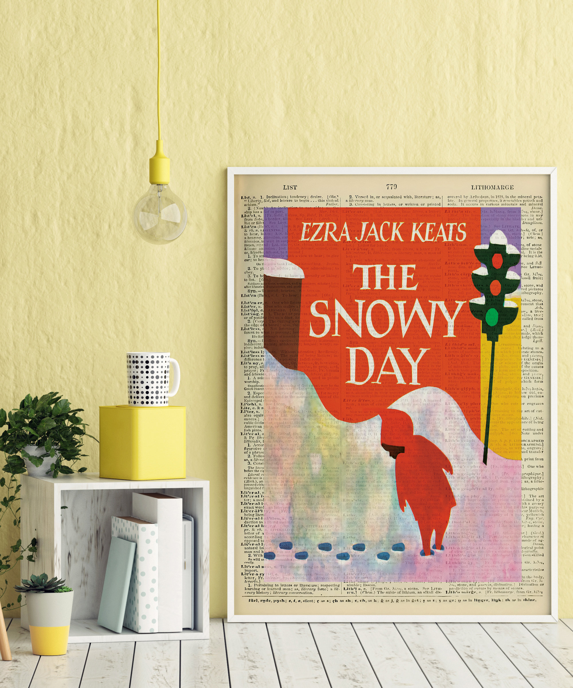 The Snowy Day by Ezra Jack Keats, Printable Book Cover, Literary Poster ...