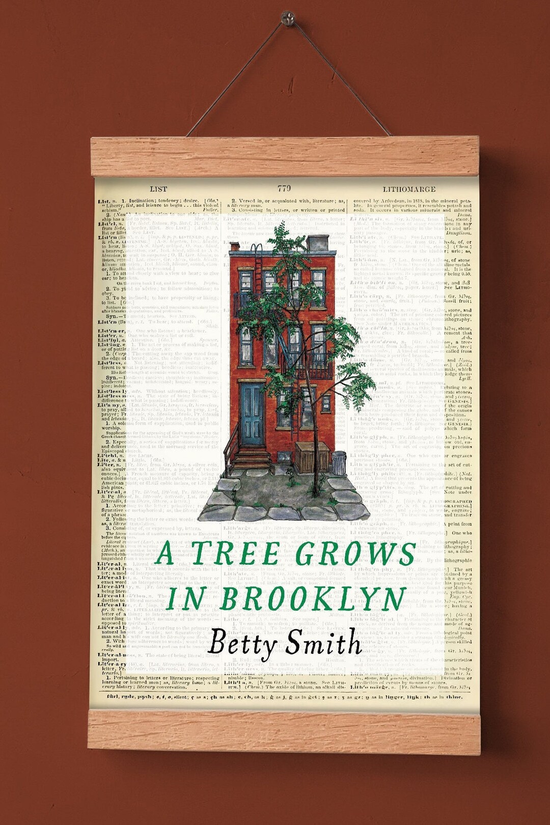 A Tree Grows in Brooklyn by Betty Smith, Printable Book Cover, Literary ...