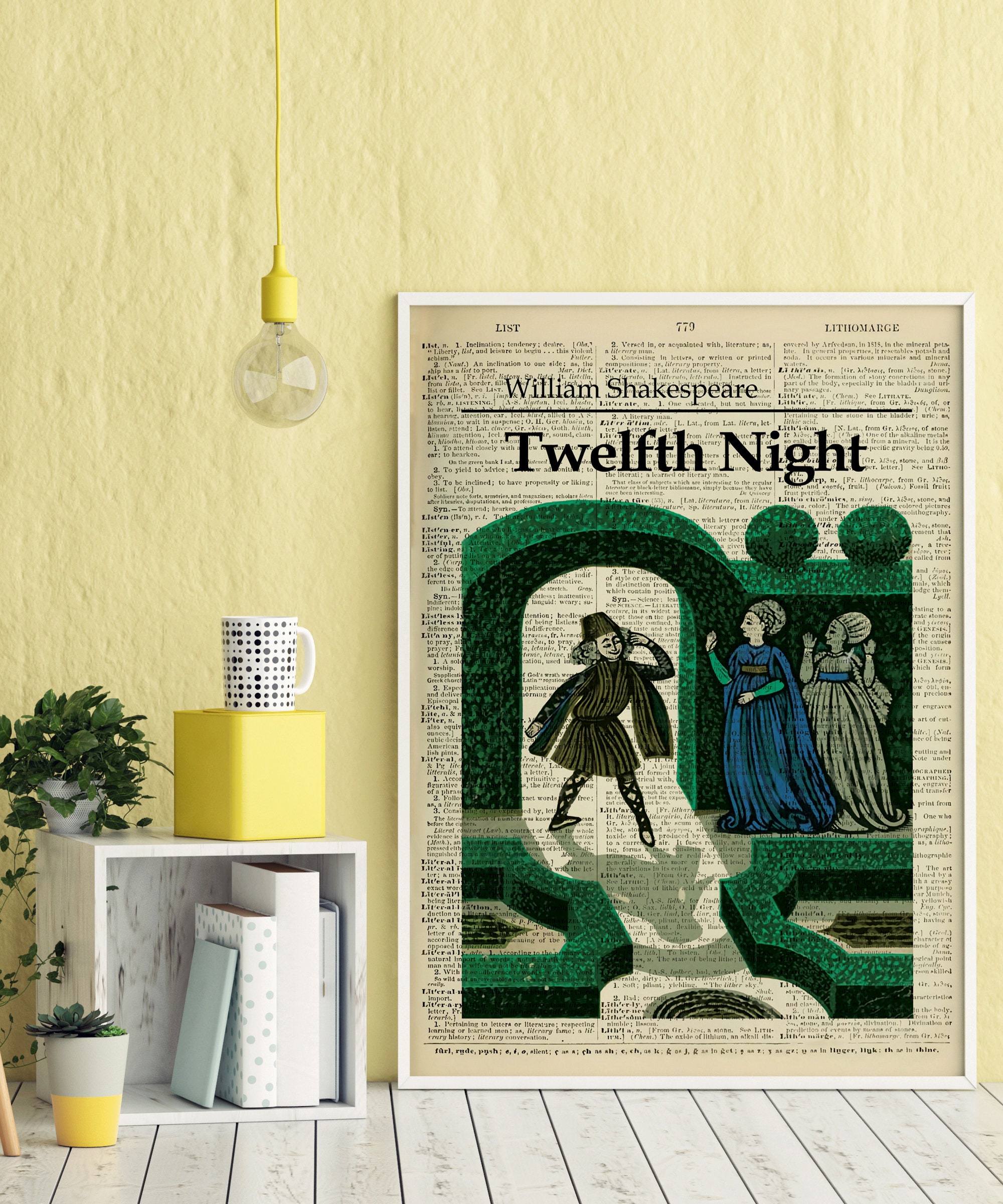 Printable Twelfth Night, Shakespeare, Literary Poster, Classroom ...