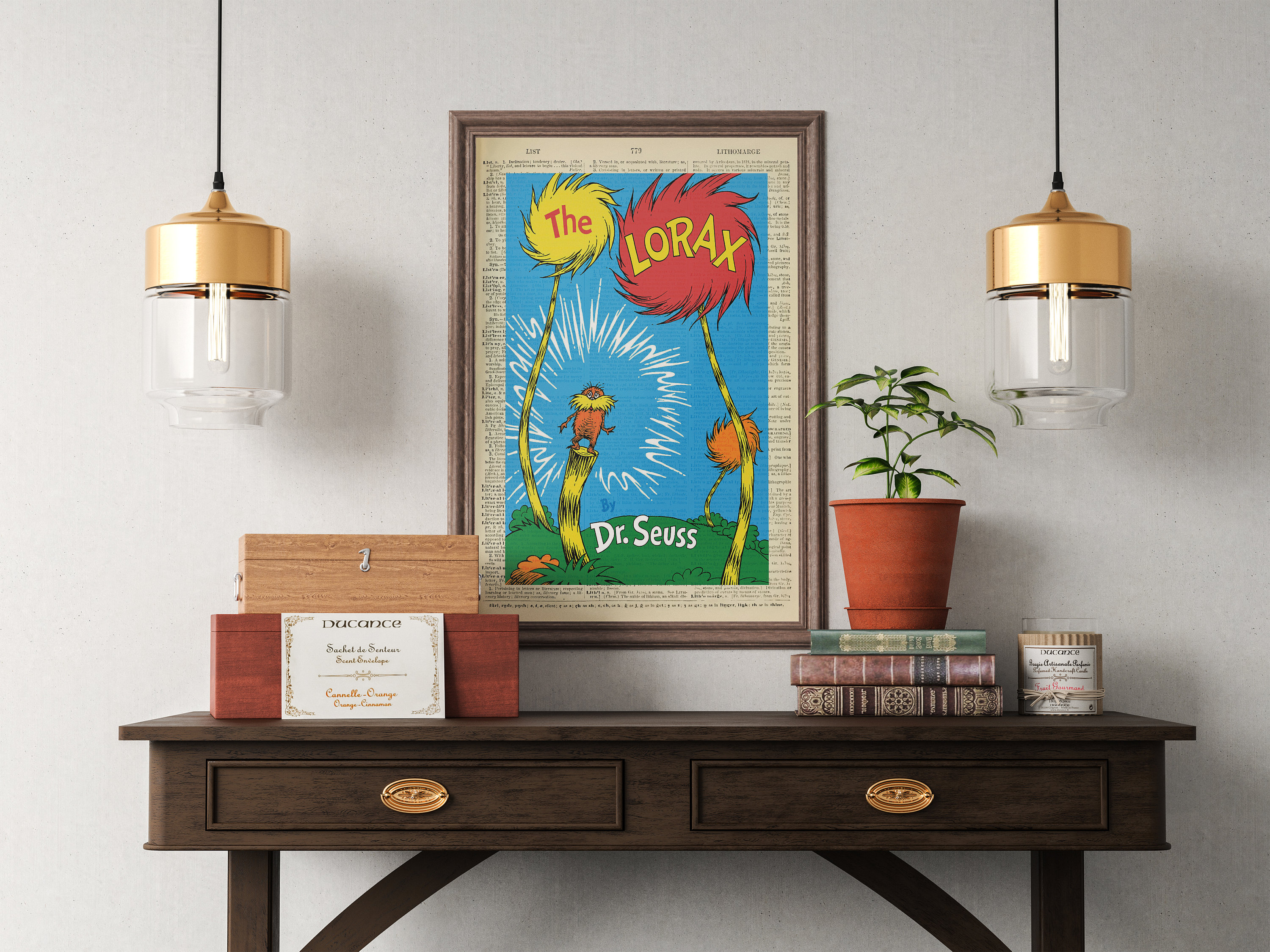 The Lorax by Dr.seuss, Printable Book Cover, Literary Poster, Classroom ...