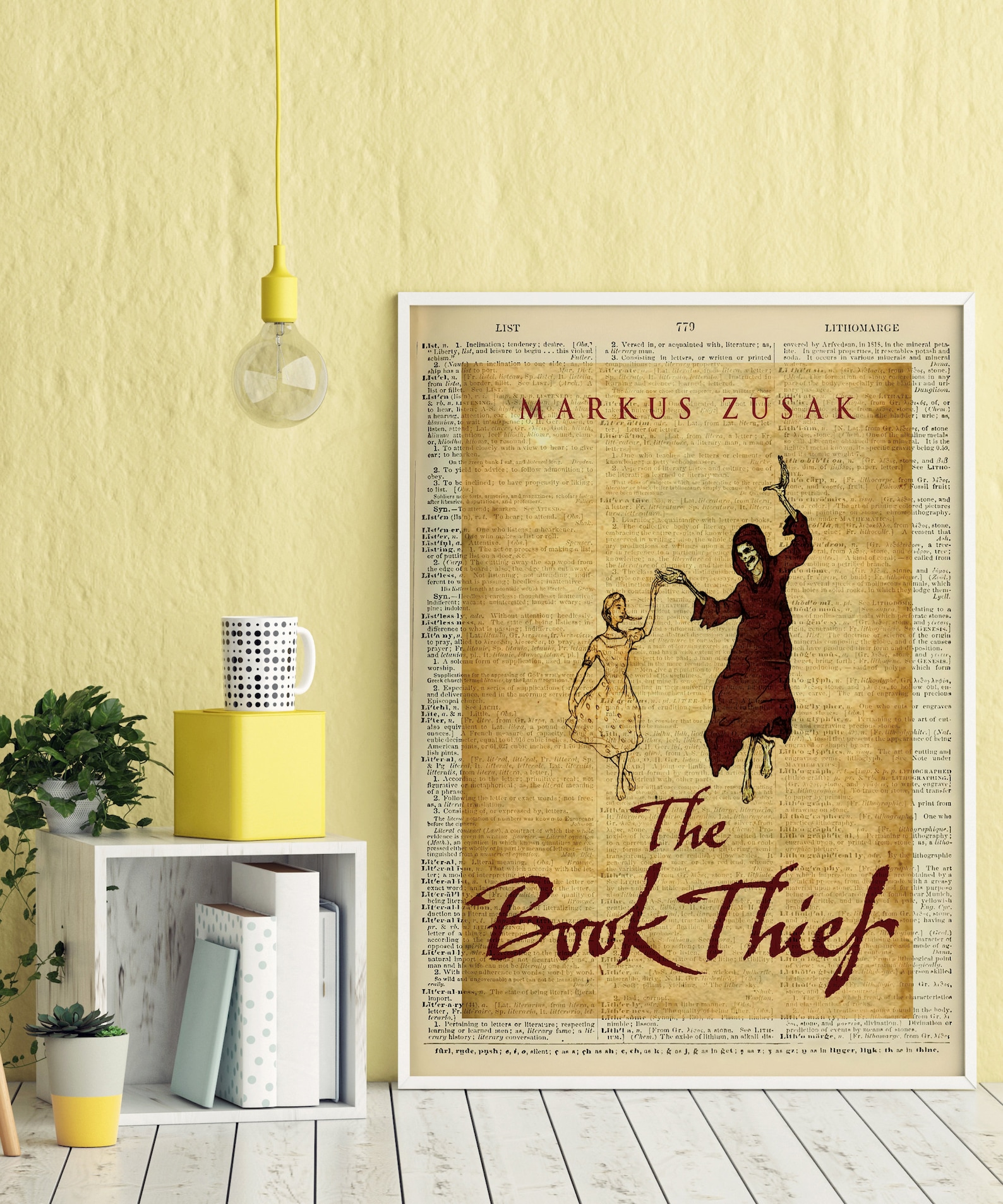 The Book Thief by Markus Zusak, Printable Book Cover, Literary Poster ...