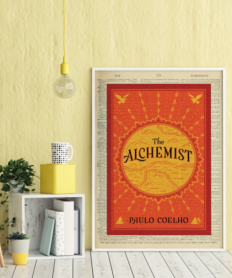 The Alchemist by Paulo Coelho, Printable Book Cover, Literary Poster ...