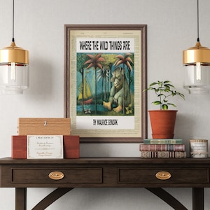 Where the Wild Things Are by Maurice Sendak, Printable Book Cover ...