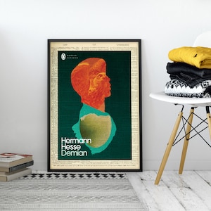 Demian by Hermann Hesse, Printable Book Cover, Literary Poster, Library ...