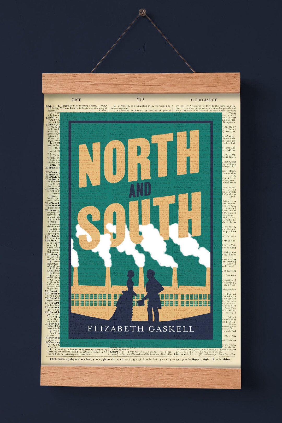 Printable Book Cover of North and South by Elizabeth Gaskell, Literary ...