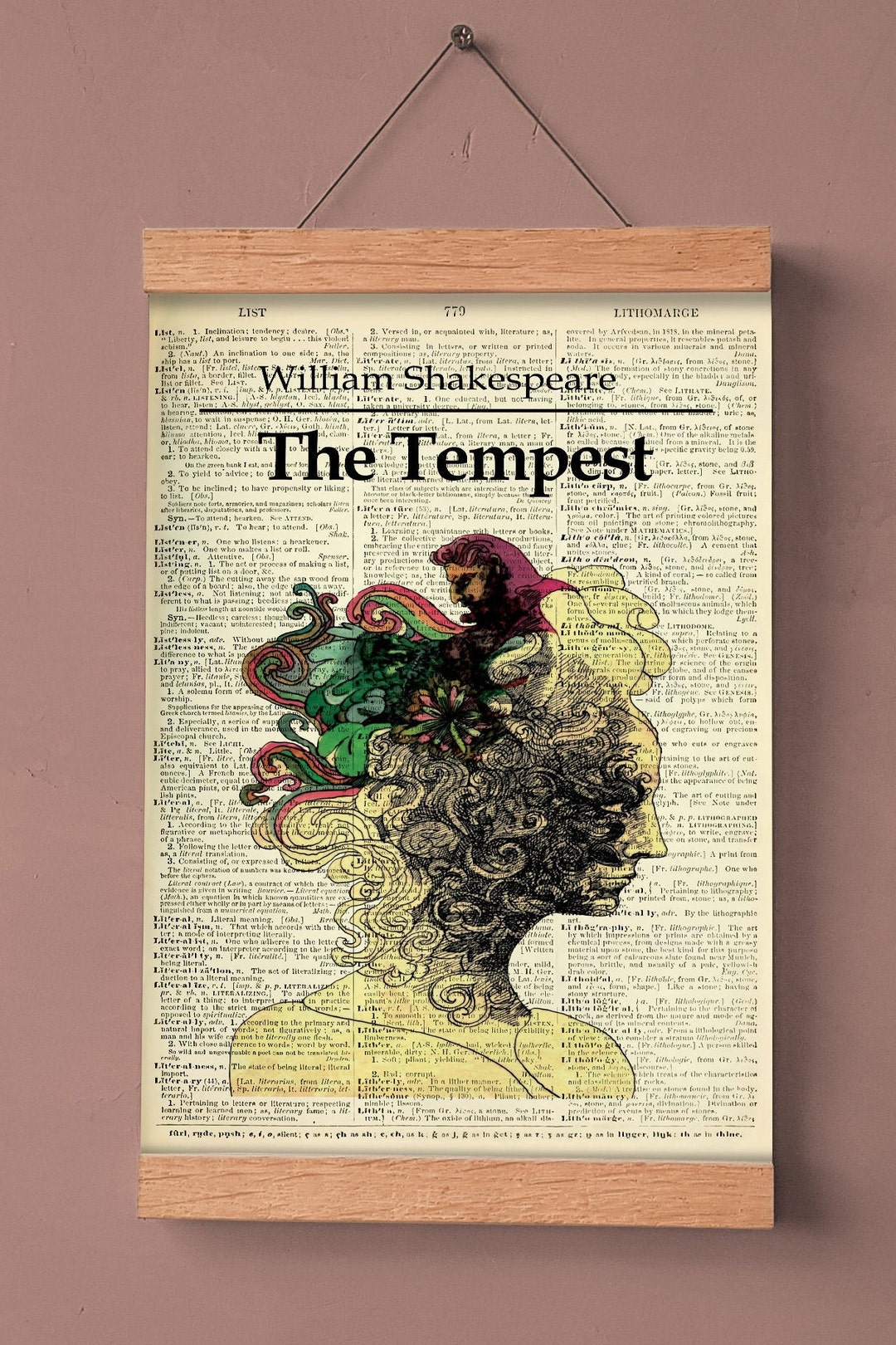 The Tempest by Shakespeare, Printable Cover, Literary Poster, Classroom ...