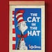The Cat in the Hat by Dr.seuss, Printable Book Cover, Literary Poster ...
