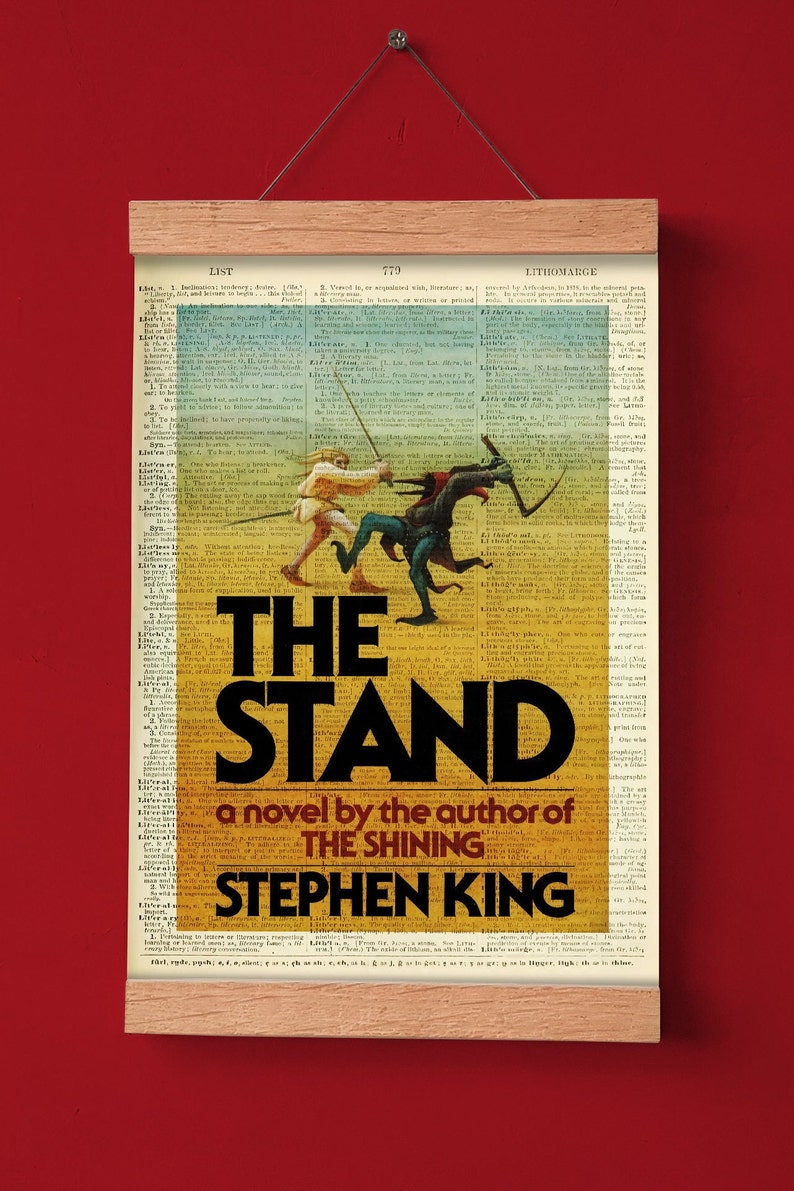 The Stand by Stephen King, Printable Book Cover, Literary Poster, Dark ...