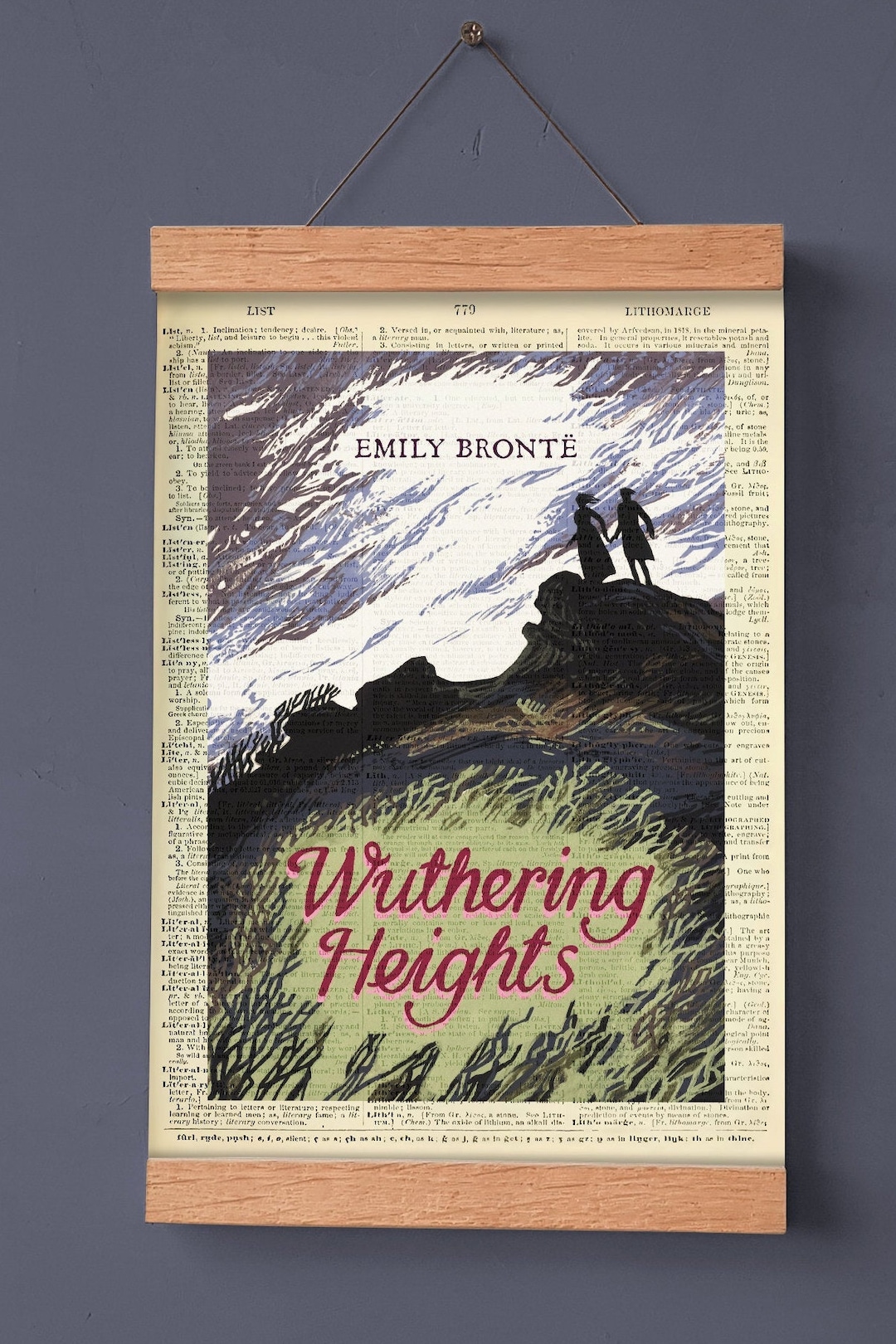 Wuthering Heights by Emily Bronte, Printable Book Cover, Literary ...