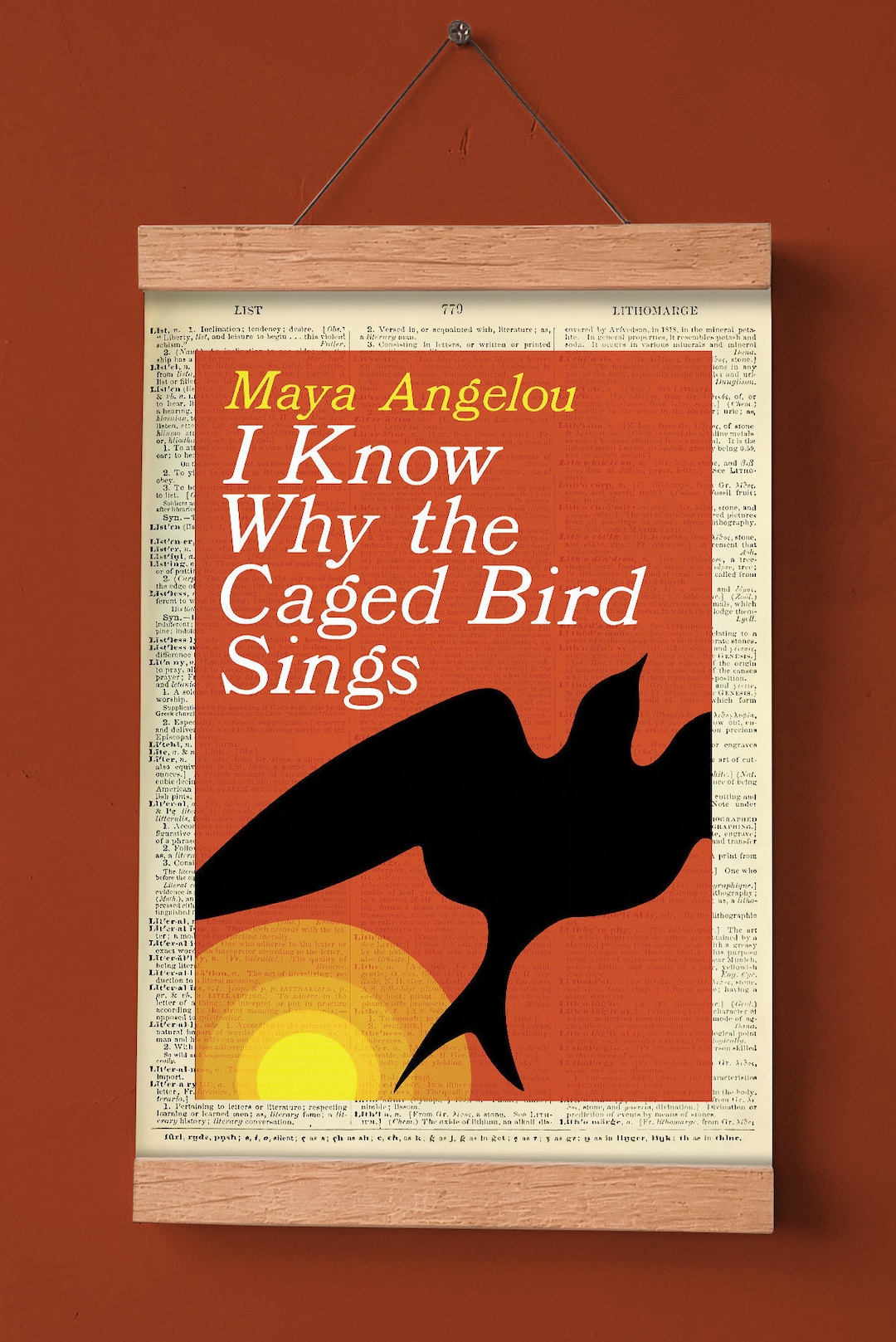 I Know Why the Caged Bird Sings by Maya Angelou, Printable Book Cover ...