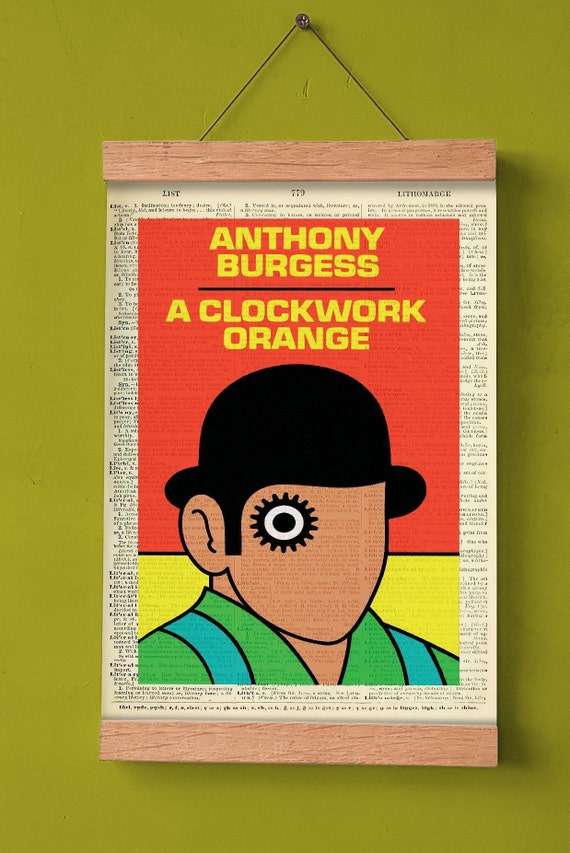 A Clockwork Orange by Anthony Burgess Printable Book Cover | Etsy