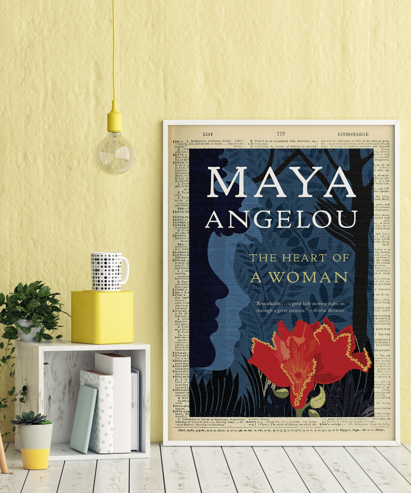 The Heart of A Woman by Maya Angelou, Printable Book Cover, Literary ...