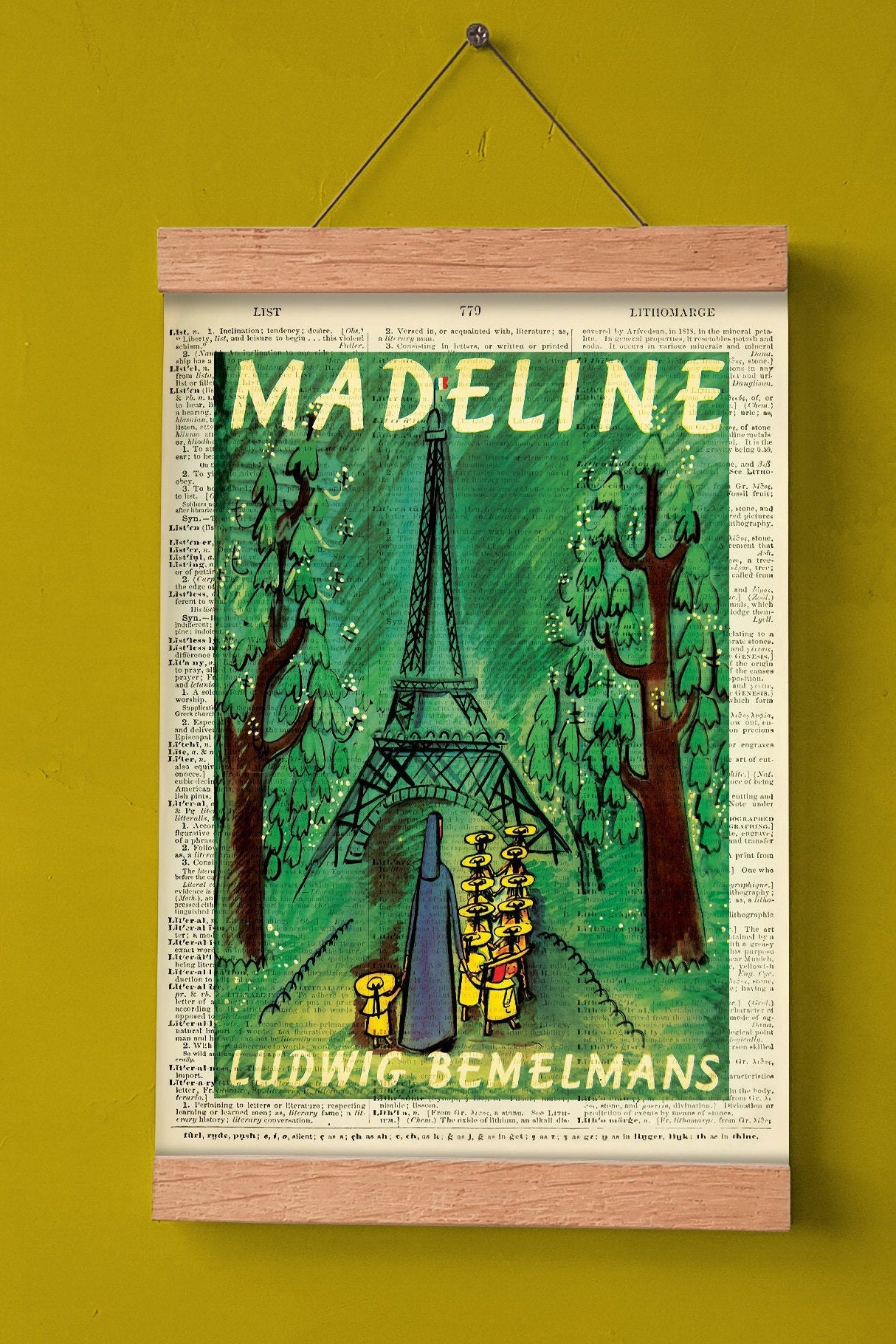 Printable Book Cover Madeline by Ludwig Bemelmans, Literary Poster ...