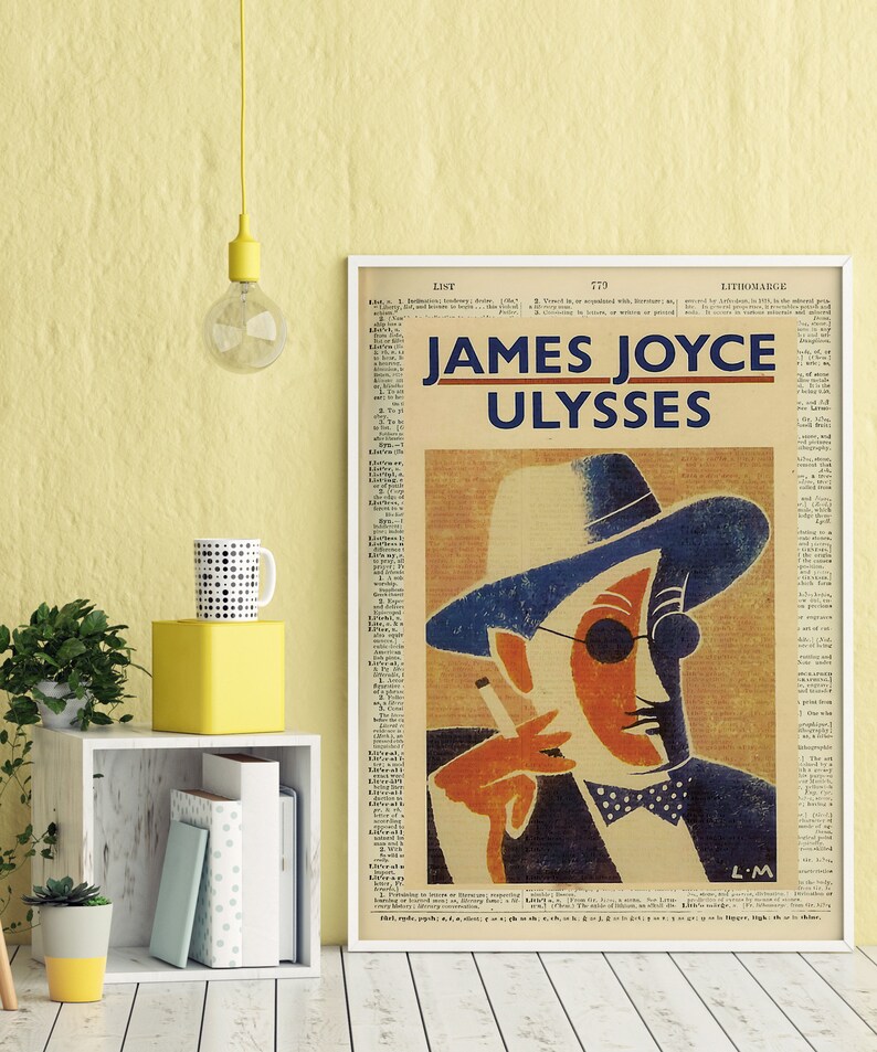 Ulysses by James Joyce, Printable Book Cover, Literary Wall Art ...