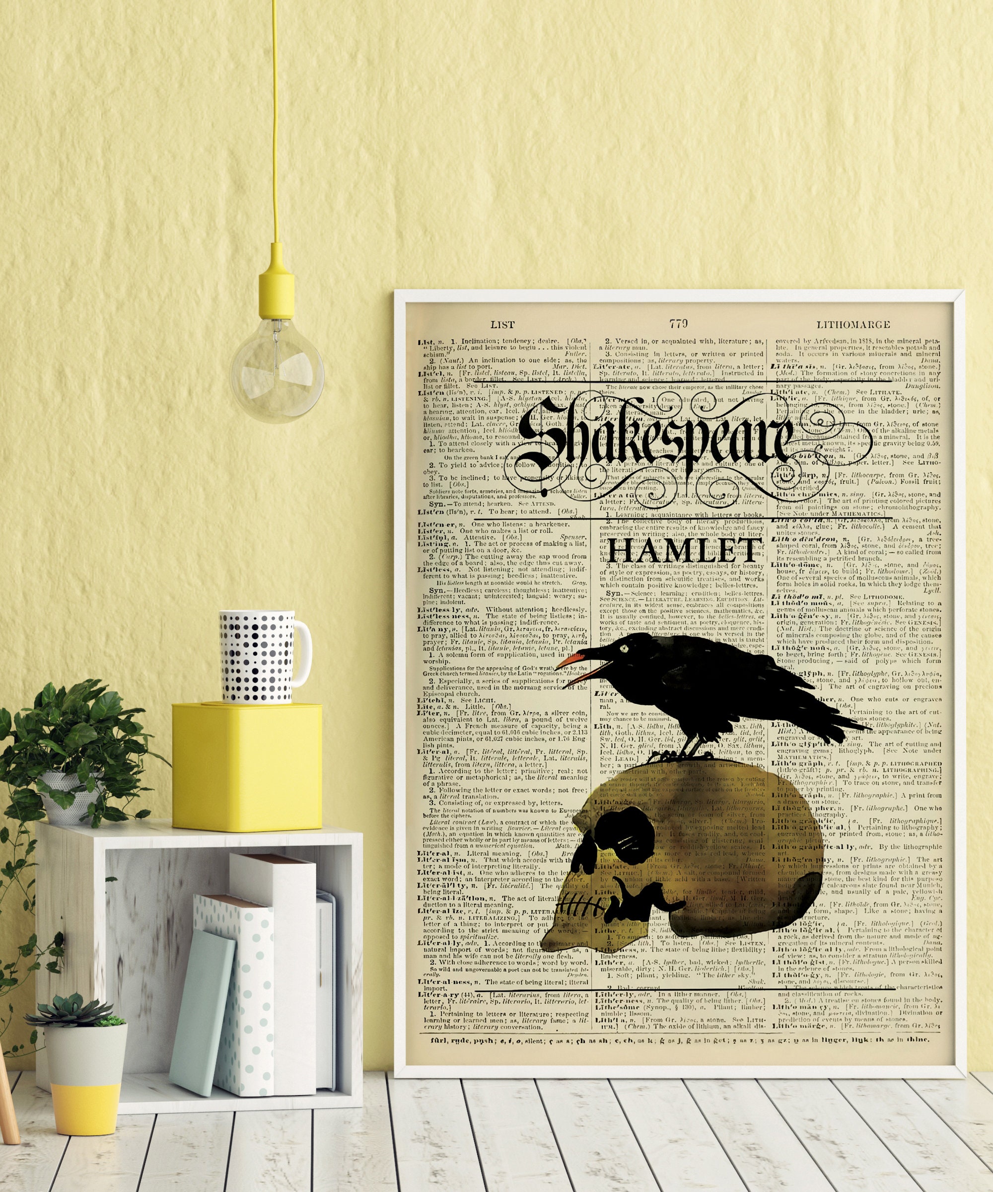Hamlet por Shakespeare, Cubierta de libro imprimible, Cartel literario ...