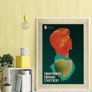 Demian by Hermann Hesse, Printable Book Cover, Literary Poster, Library ...
