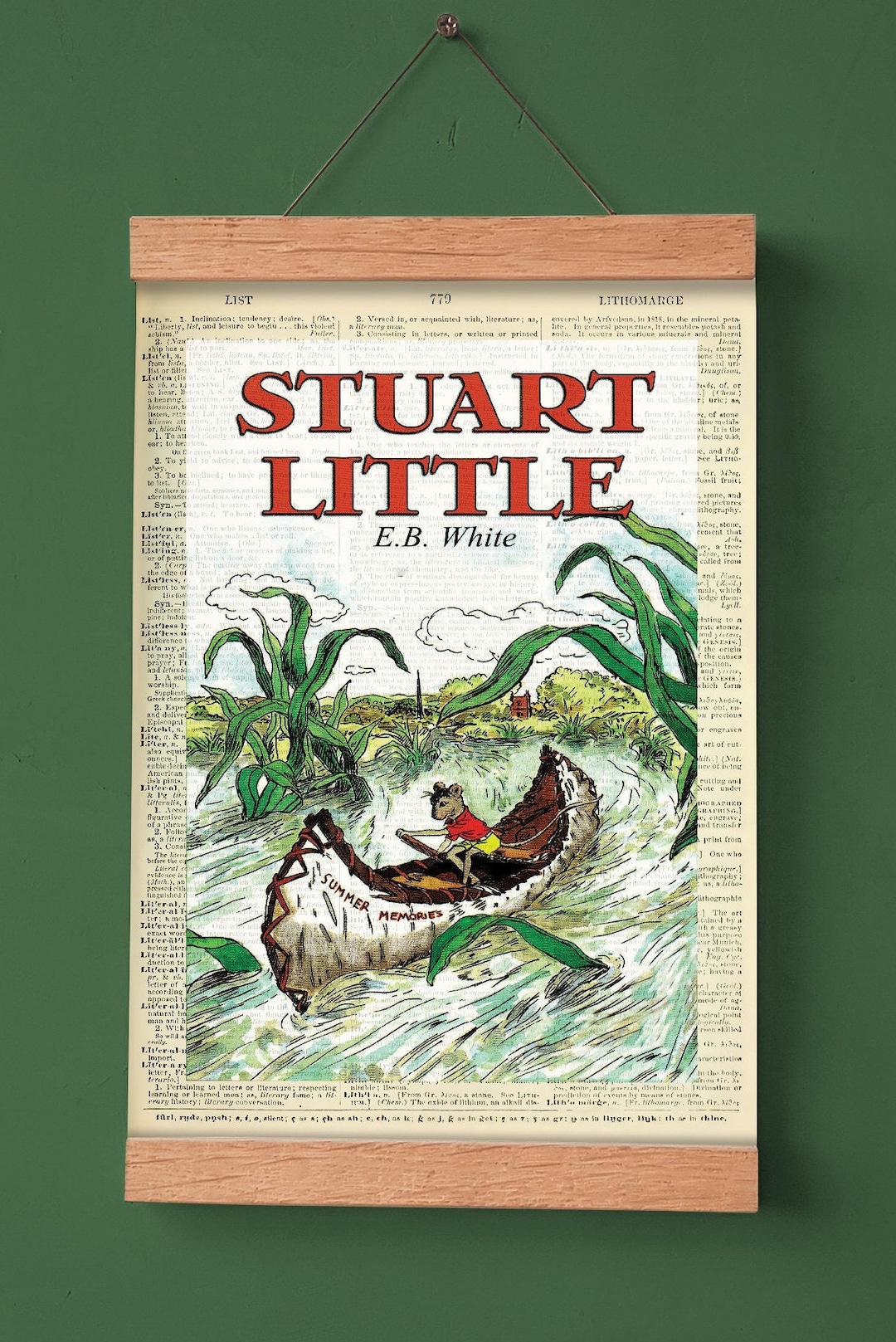 Stuart Little by E.b.white, Printable Book Cover, Literary Poster ...