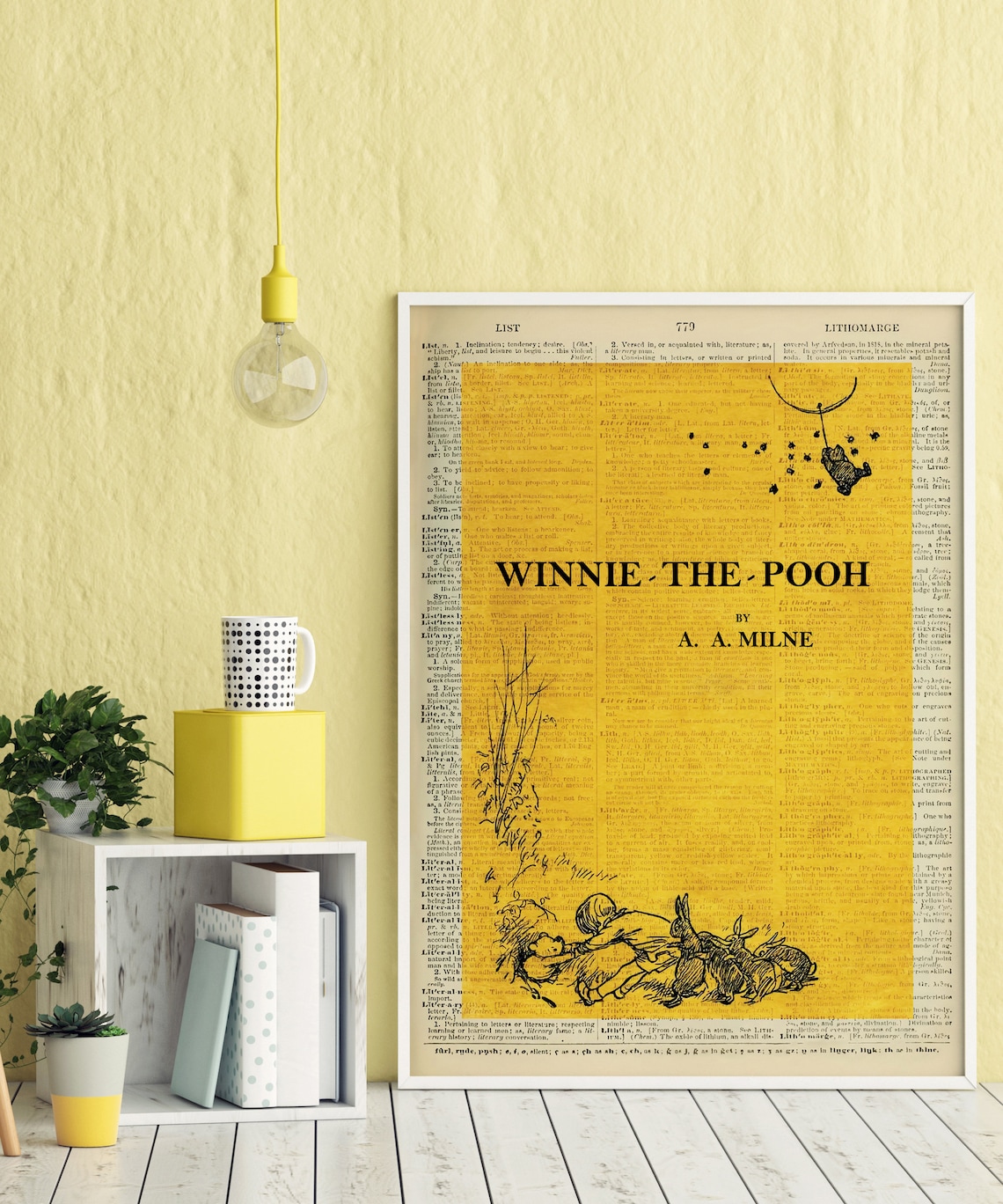 Winnie the Pooh Printable Poster, A.a.milne Print, Literary Poster ...