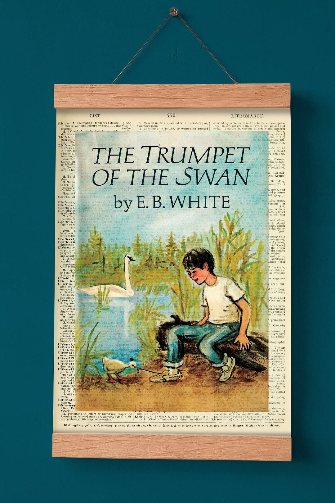 The Trumpet of the Swan by E.b.white, Printable Book Cover, Literary ...