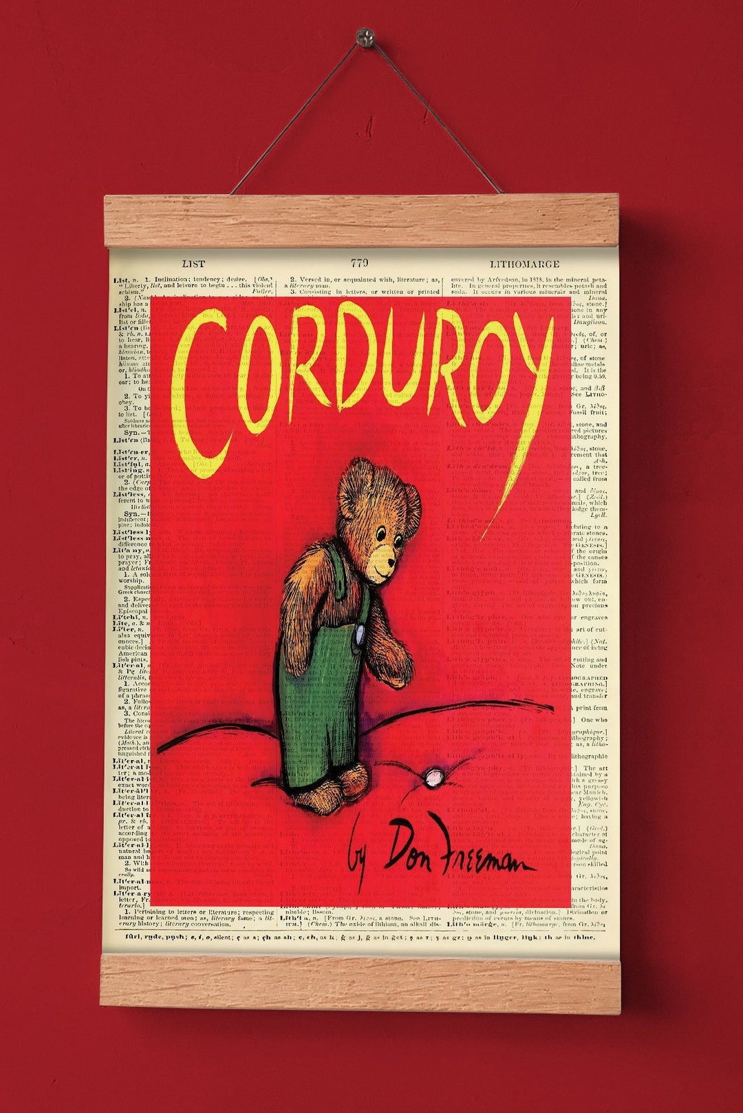 Corduroy by Don Freeman, Printable Book Cover, Literary Poster ...