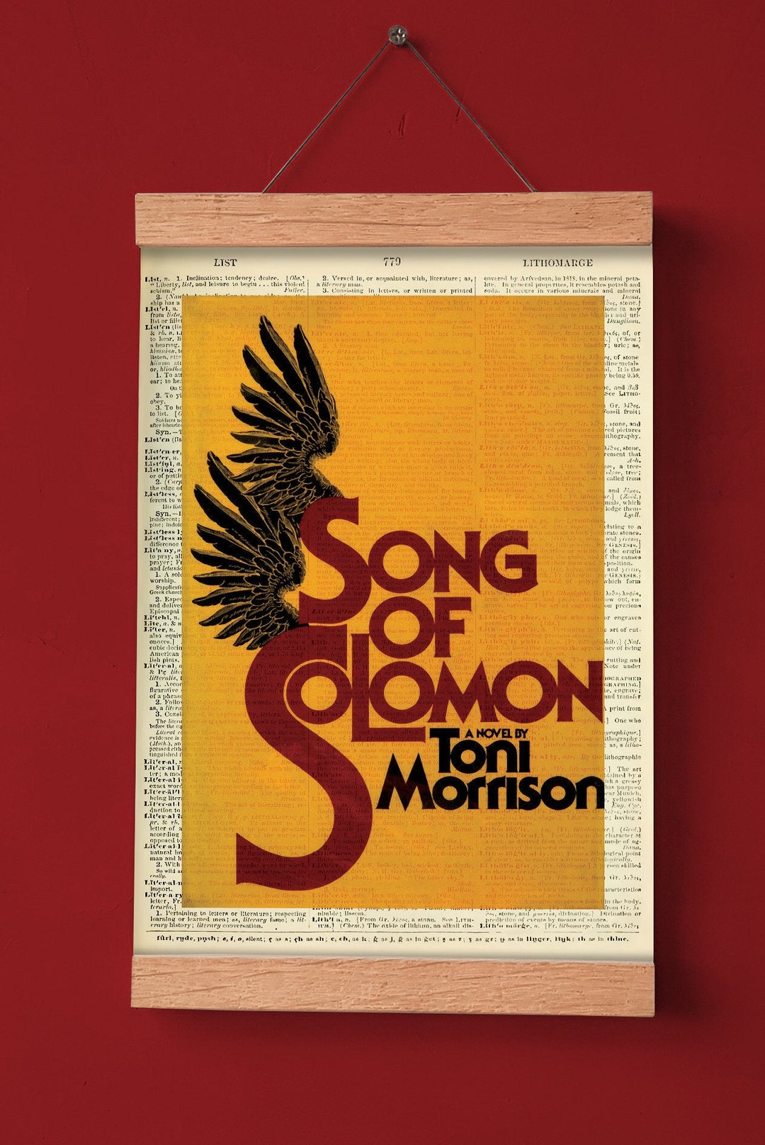 Song of Solomon by Toni Morrison, Printable Book Cover, Literary Poster ...
