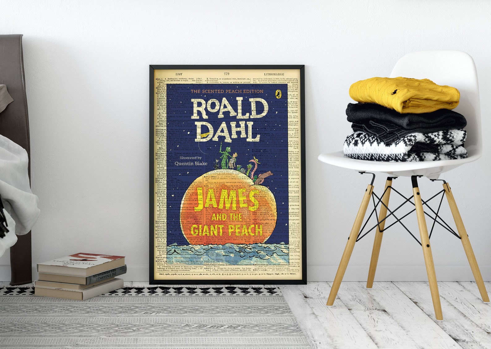 James And The Giant Peach by Roald Dahl Literary Poster | Etsy