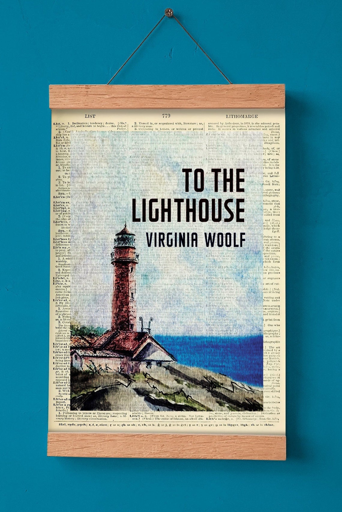 To the Lighthouse de Virginia Woolf, Printable Book Cover, Literary ...