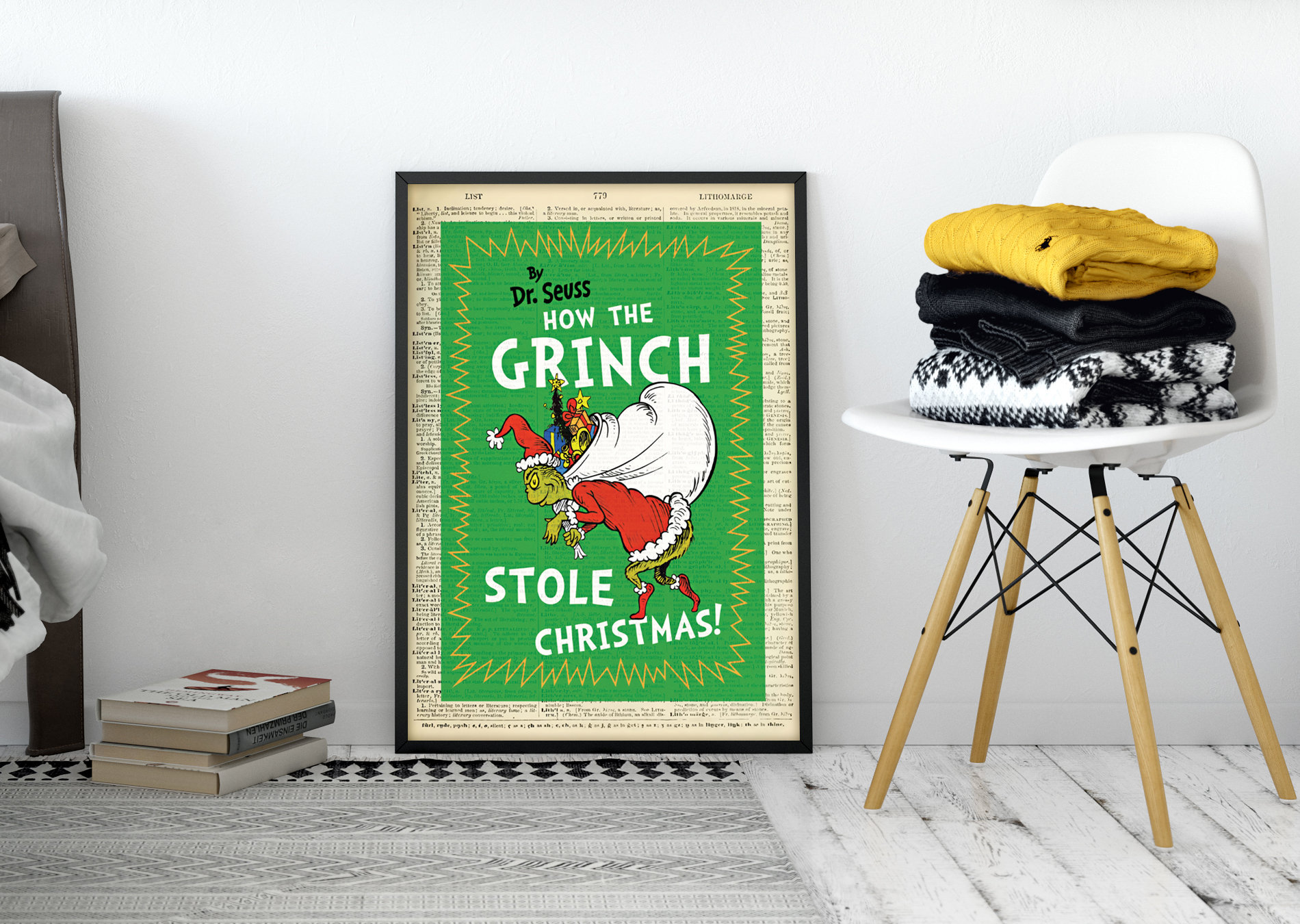 Imprimible cómo El Grinch robó la Navidad por Dr.Seuss, Cartel ...