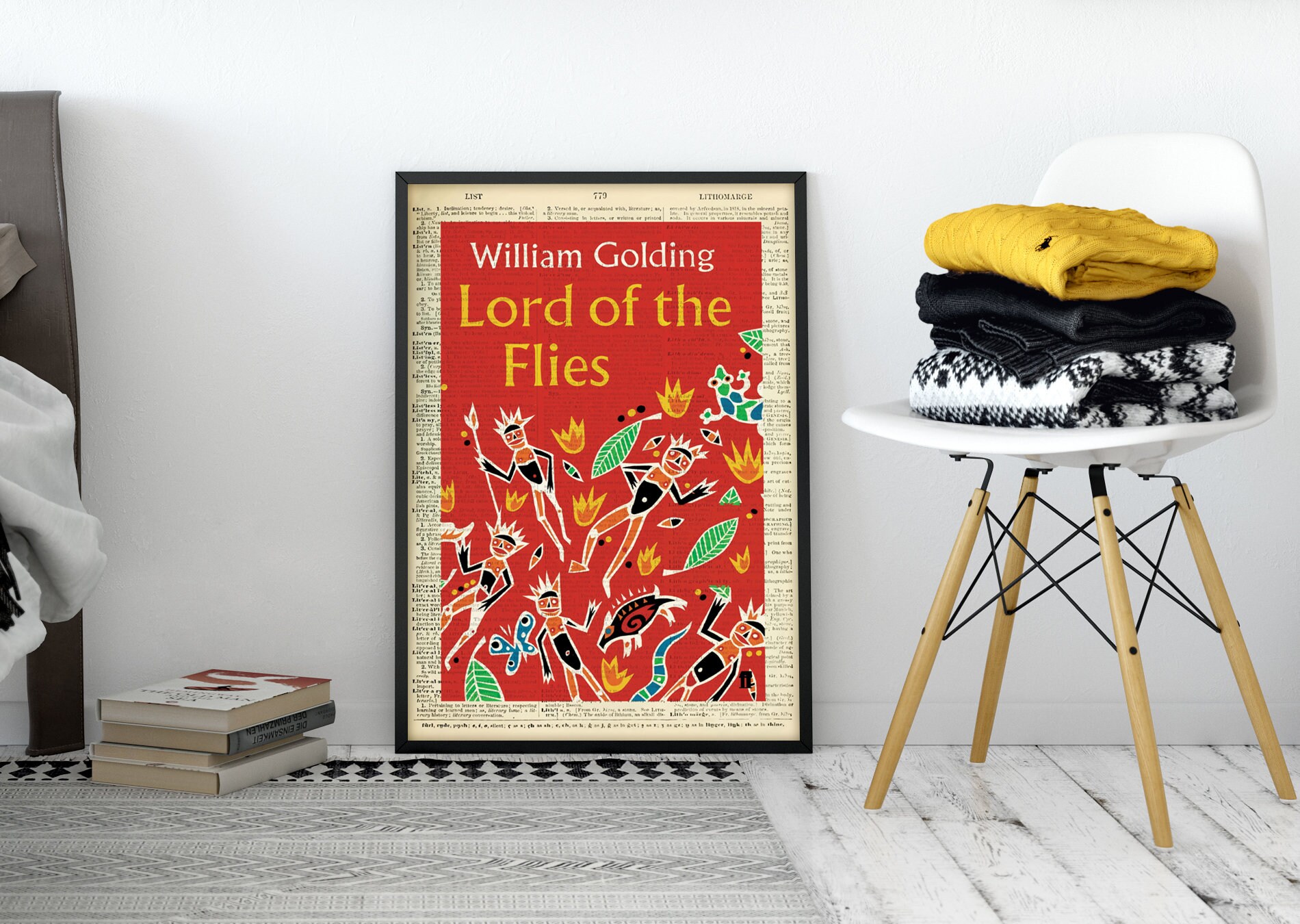 Buy Lord of the Flies by William Golding, Printable Book Cover ...