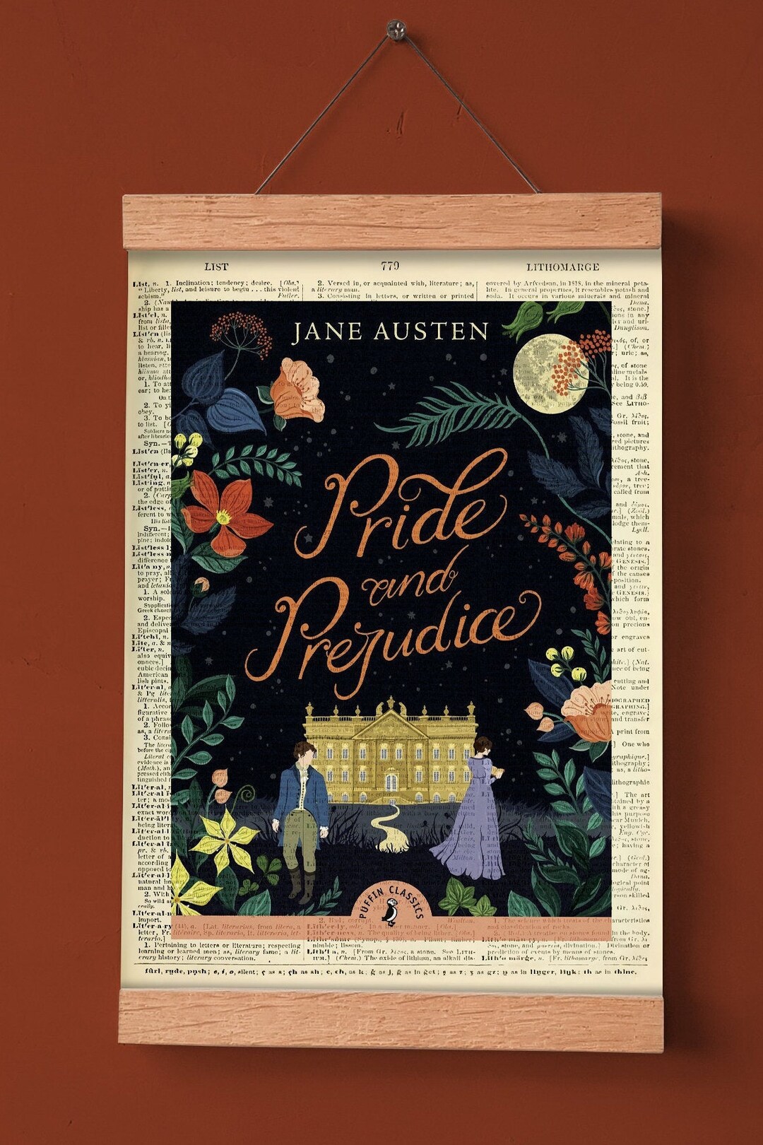 Printable Book Cover Pride and Prejudice by Jane Austen, Literary ...