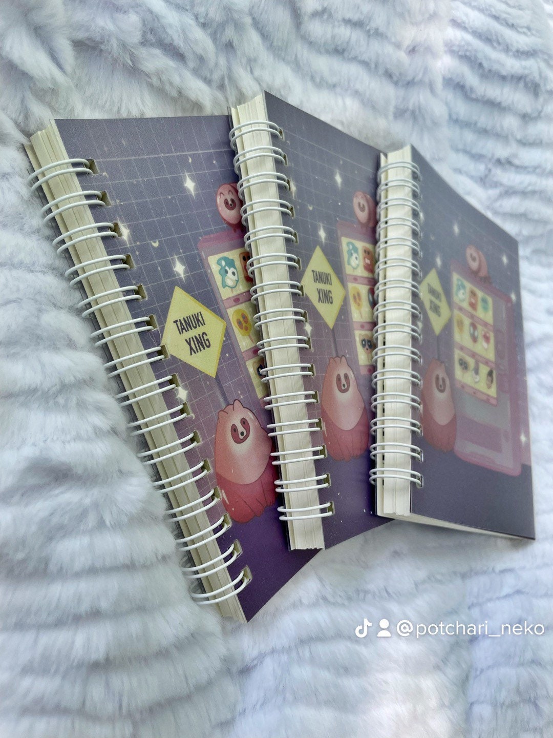 Kawaii Mini Spiral Notebook | Cute Stationery | Tanuki Journal ...