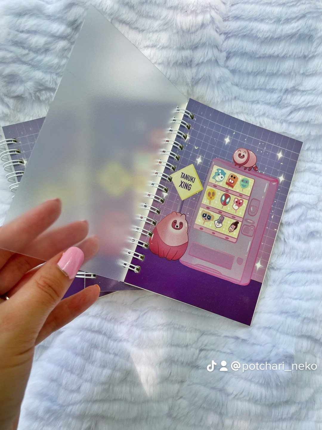 Kawaii Mini Spiral Notebook Cute Stationery Tanuki Journal - Etsy
