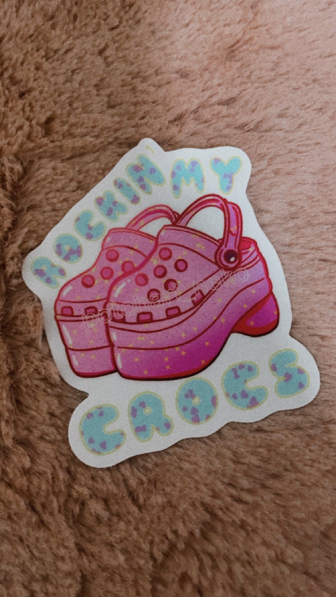 Crocs Stickers Pink Aesthetic Kawaii Stationery Girl Fashion - Etsy