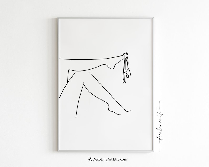 Woman Line Art Sexy Line Art Female Line Art Sensual Art Etsy
