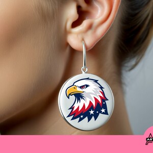 Patriotic Eagle SVG, 4th of July Vector Clipart, US Flag Eagle Png SVG ...