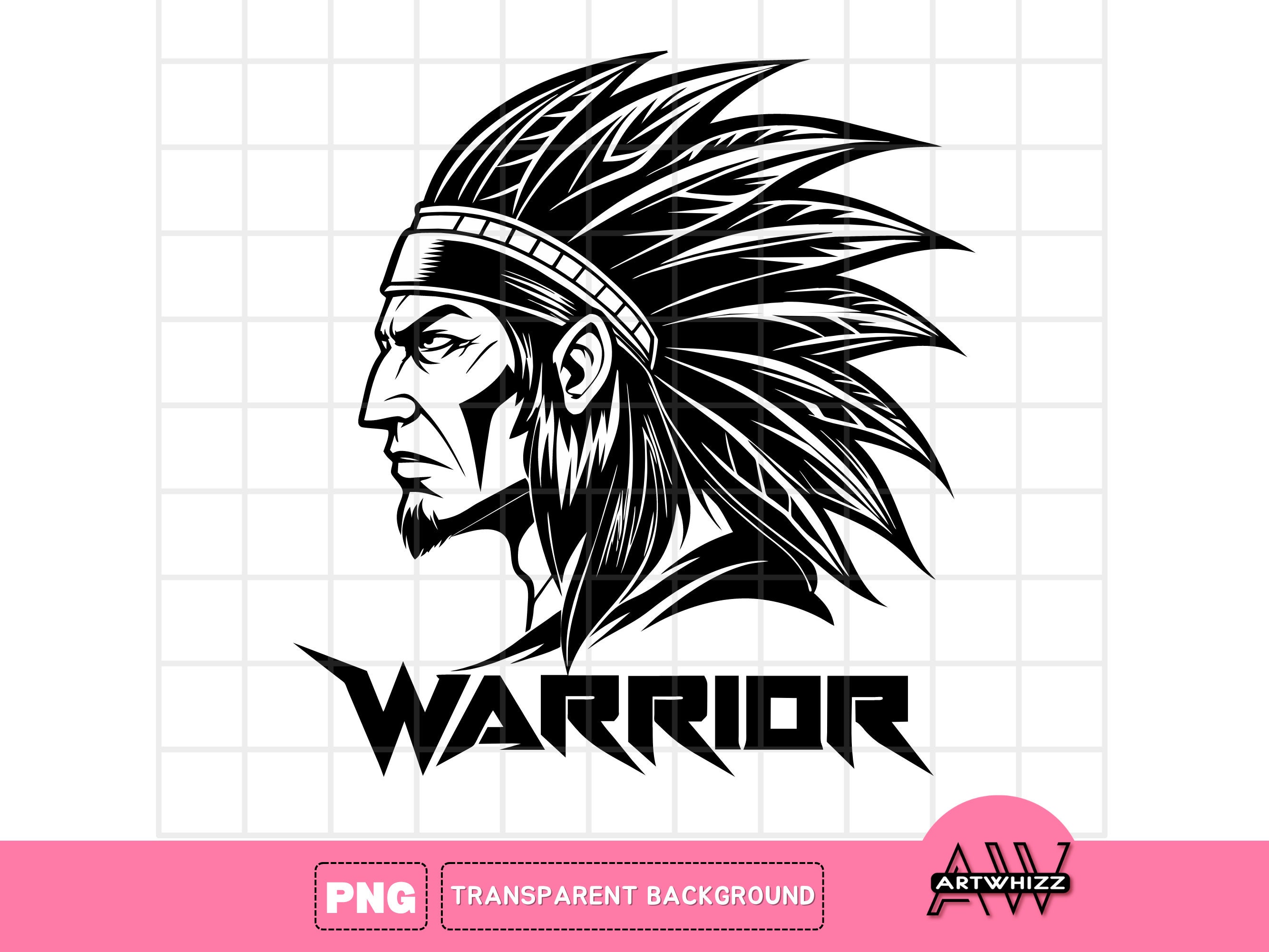 Warrior SVG, Warrior Mascot Logo SVG Silhouette Vector Clipart Svg for ...