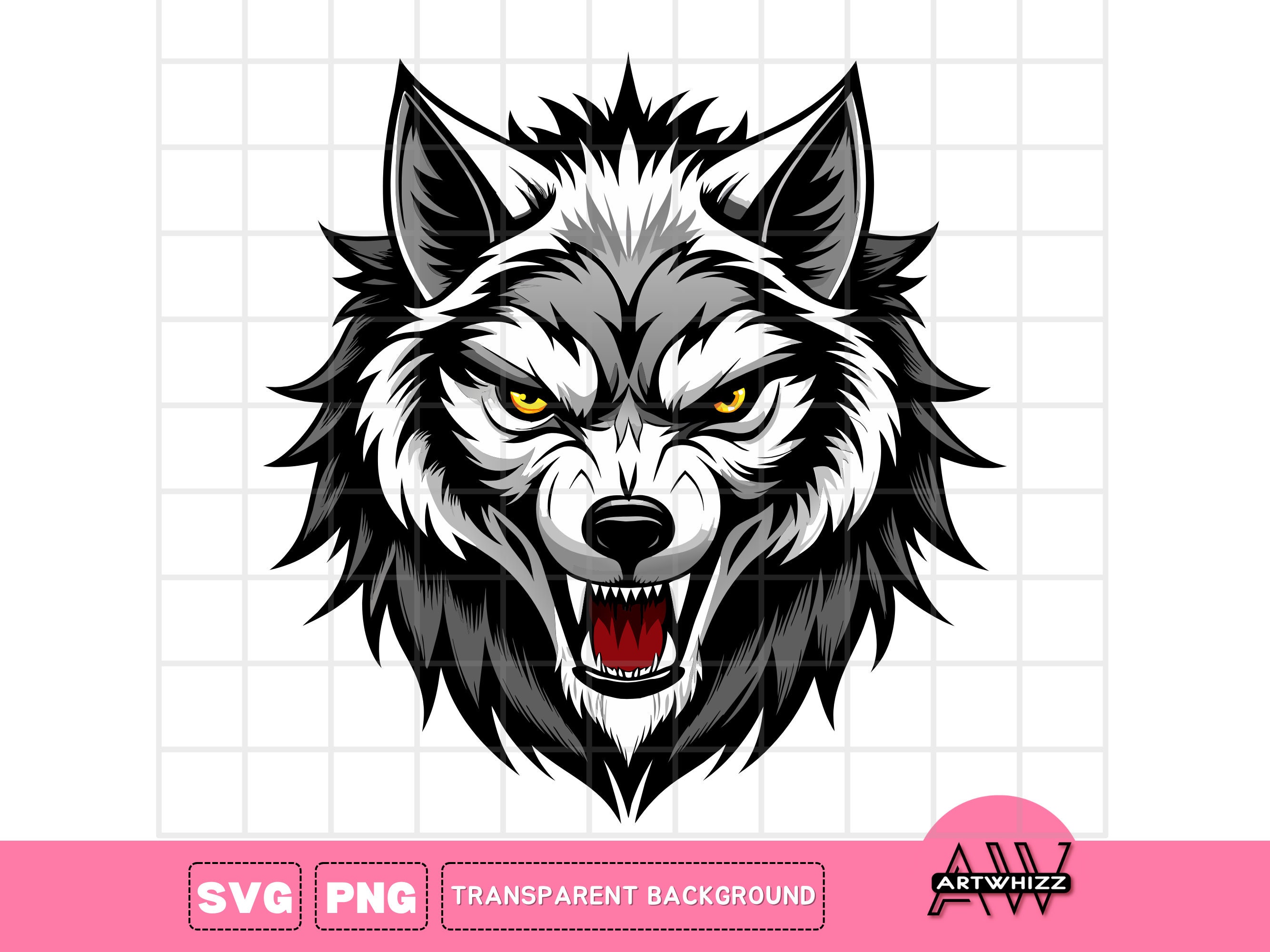 Wolf SVG, Wolf PNG, Svg Cut File, Cricut File, Silhouette SVG Wild Animal Vector Clip Art Svg ...