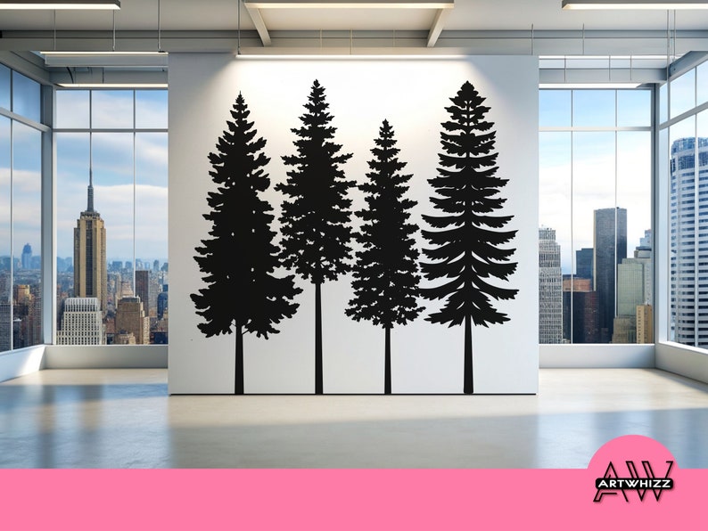 Pine Tree SVG Bundle, Silhouette SVG, Vector Clipart SVG for T-shirts, Sublimation Printing ...