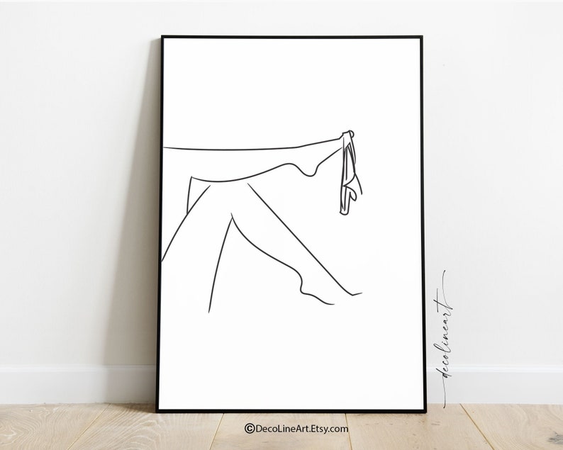 Woman Line Art Sexy Line Art Female Line Art Sensual Art Etsy