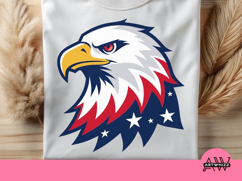 Patriotic Eagle SVG, 4th of July Vector Clipart, US Flag Eagle Png SVG ...