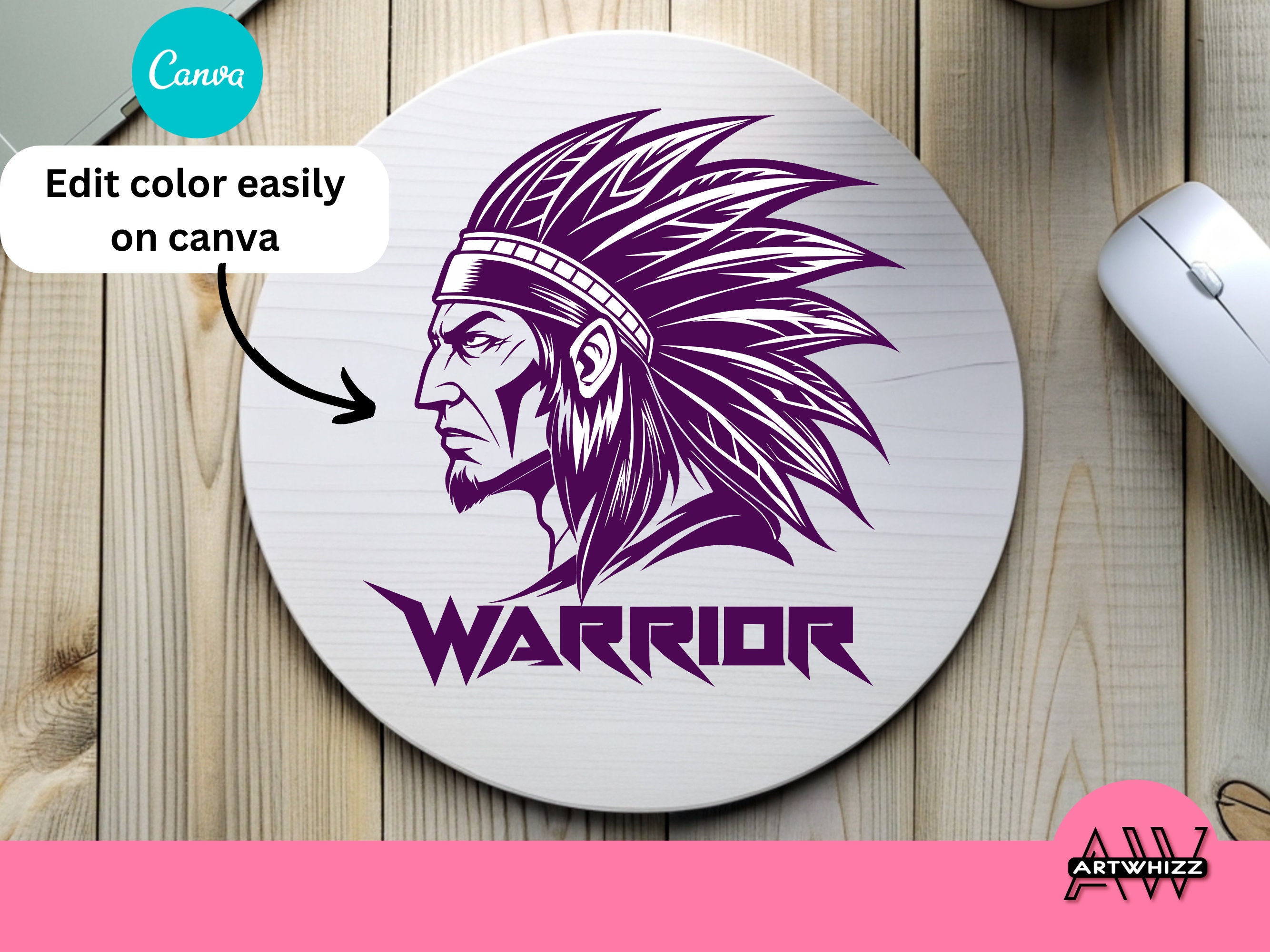 Warrior SVG, Warrior Mascot Logo SVG Silhouette Vector Clipart Svg for ...