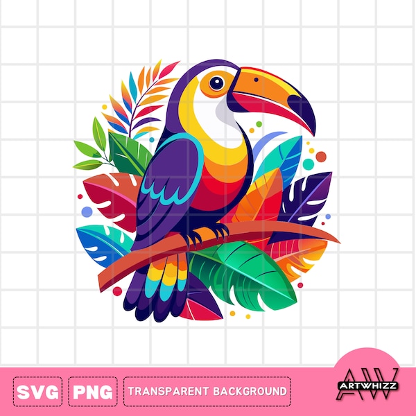 Toucan Svg - Etsy