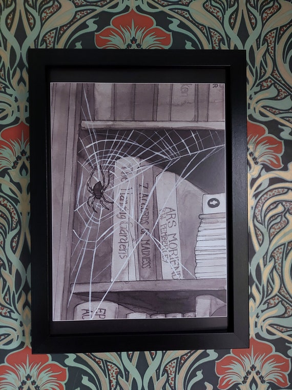 The Library Secret Spiders Art Print - Etsy