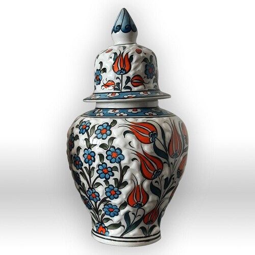 Hand Painted Ceramic Turkish Pottery Shah Jar Ginger Jar 24 Cm - Etsy