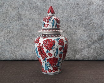 Hand Painted Ceramic Turkish Pottery Shah Jar Ginger Jar 24 Cm | Etsy