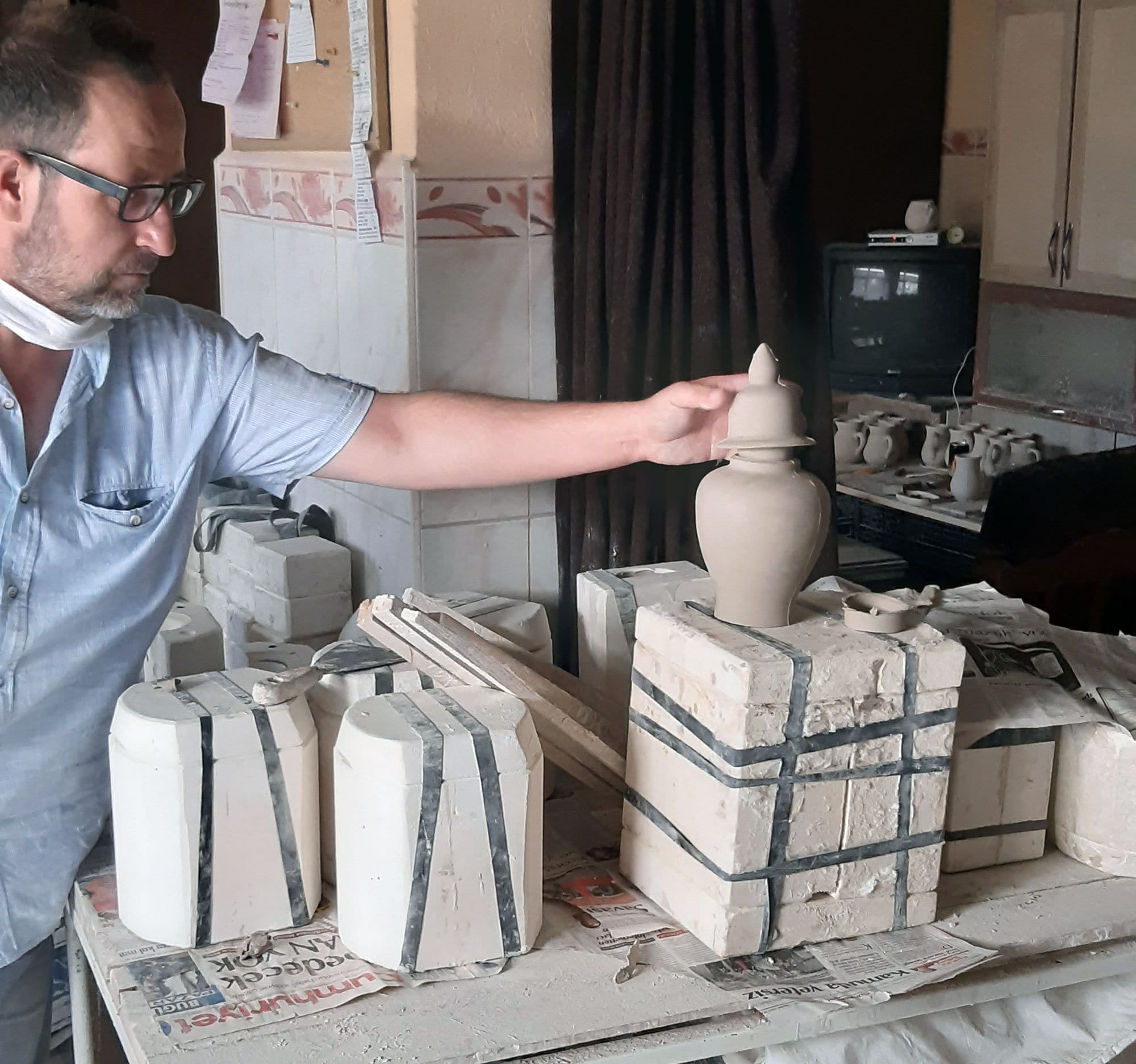 Hand Painted Ceramic Turkish Pottery Shah Jar Ginger Jar 24 Cm | Etsy