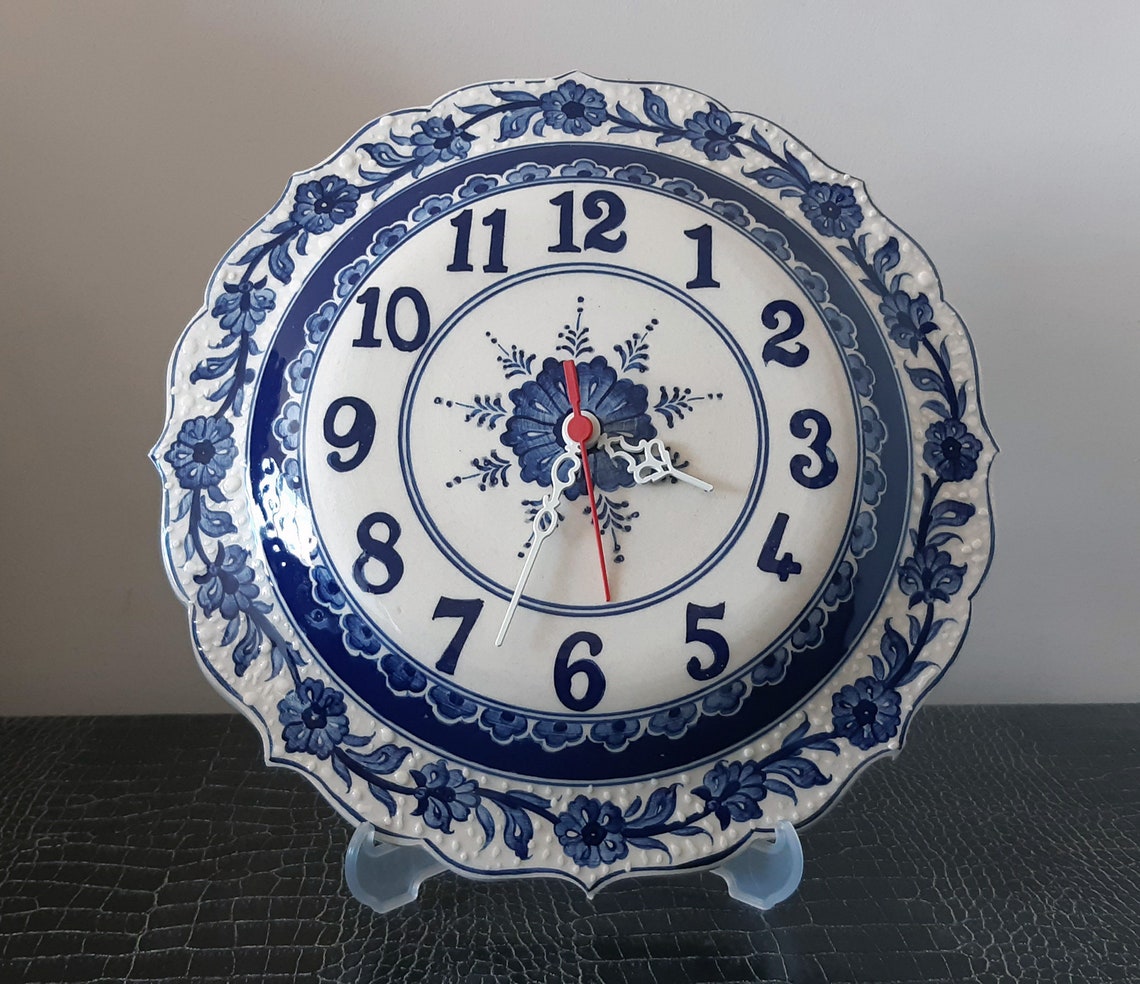 Handmade Ceramic Wall Clock 32 Cm in Diameter Wall Decor - Etsy