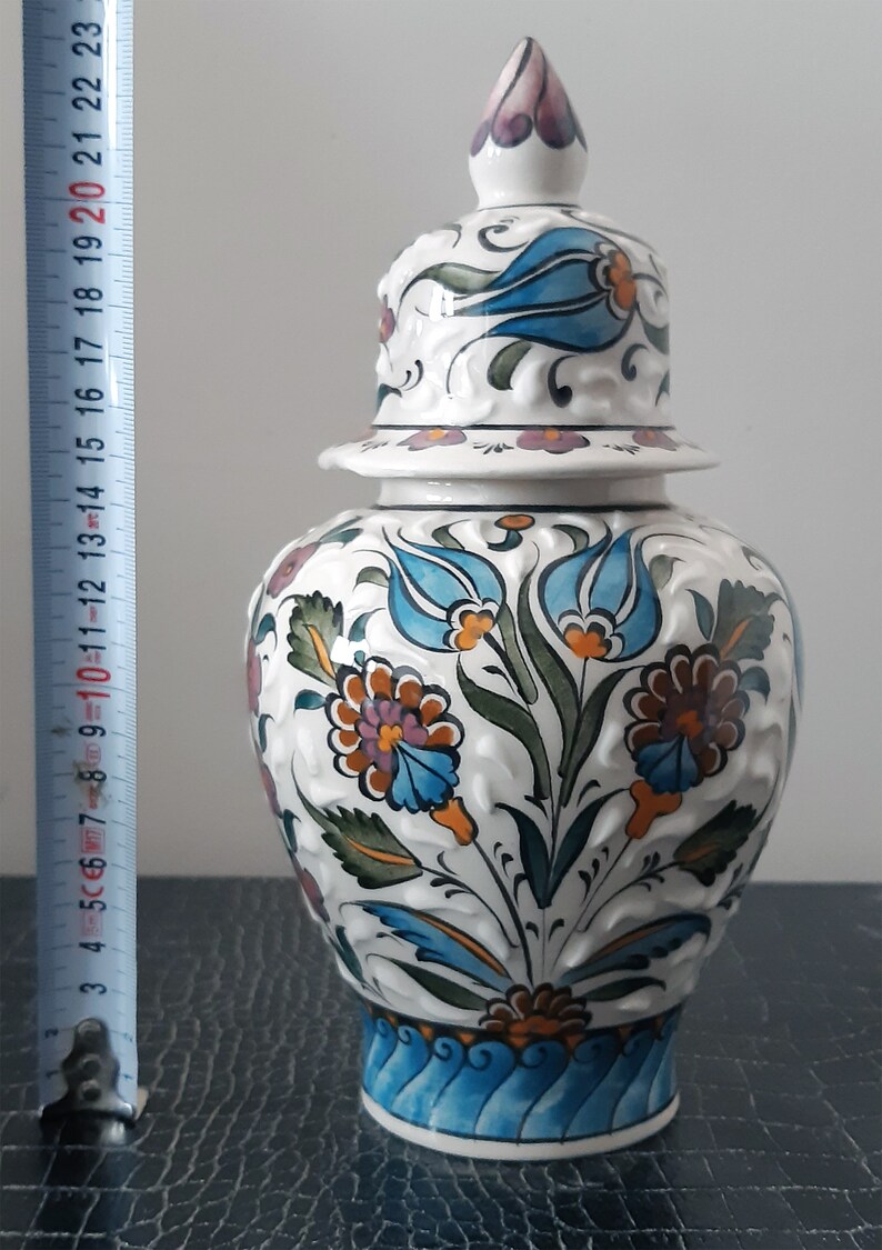 Hand Painted Ceramic Turkish Pottery Shah Jar Ginger Jar 24 Cm - Etsy